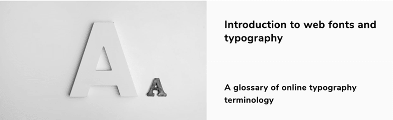 Introduction to web fonts and typography Introduction to web fonts and typography