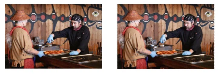 Difference between an image and a background